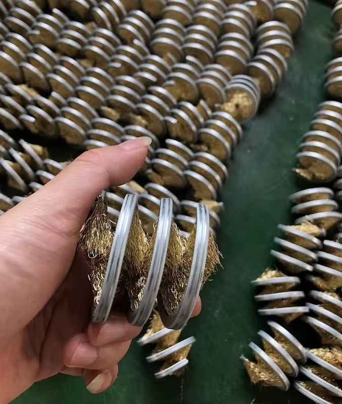 Industrial Brass & Steel Rope Cleaner Wire Chain Nylon Roller Inward ...