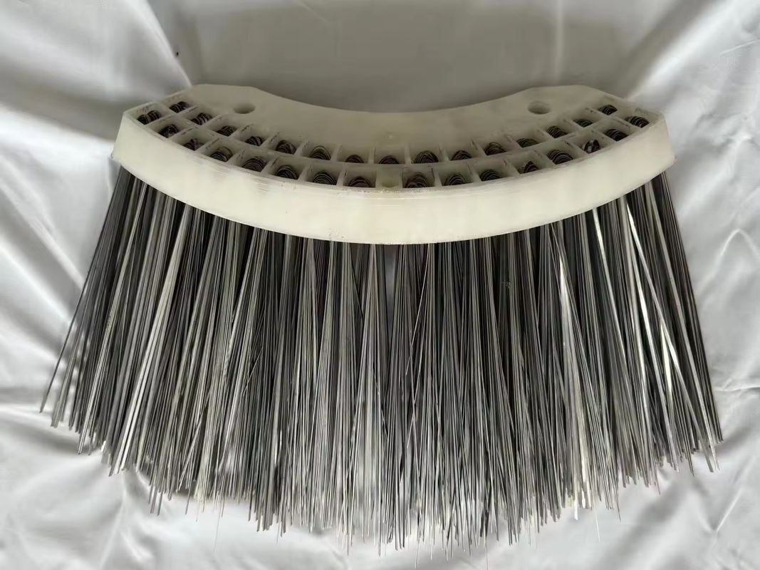 Elgin Type Gutter Broom 31 Holes 4 Segments Wire Sweeper Brush