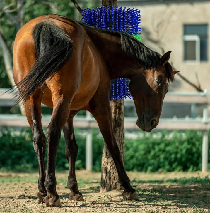 Full Massage Brush Kit Livestock Scratching Brush Upgraded Large Cow ...