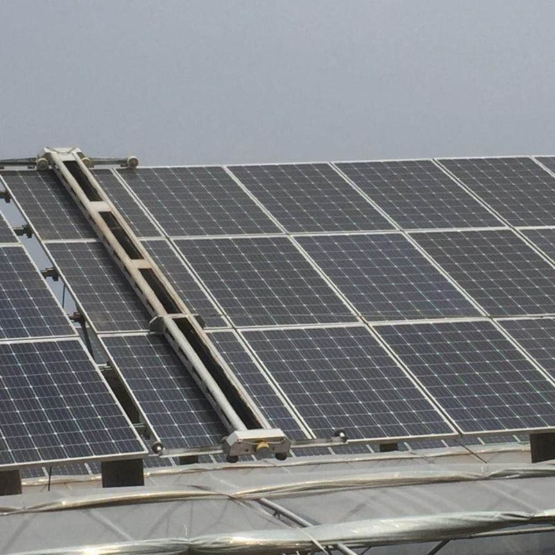 Solar Panel Cleaning Robot Motor Drive Wash Equipment Solar Panel PV ...