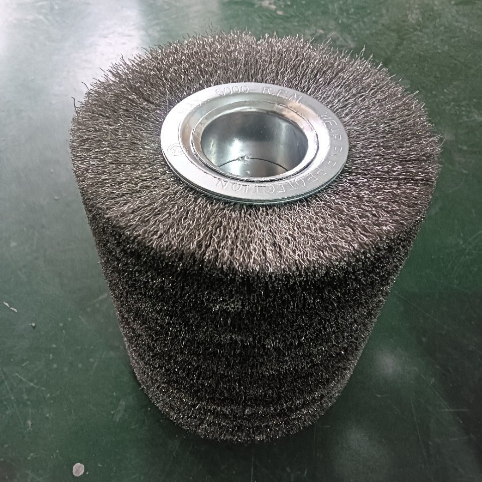 200mm Diameter Wire Brush Roller Polisher Size 200*20*180mm