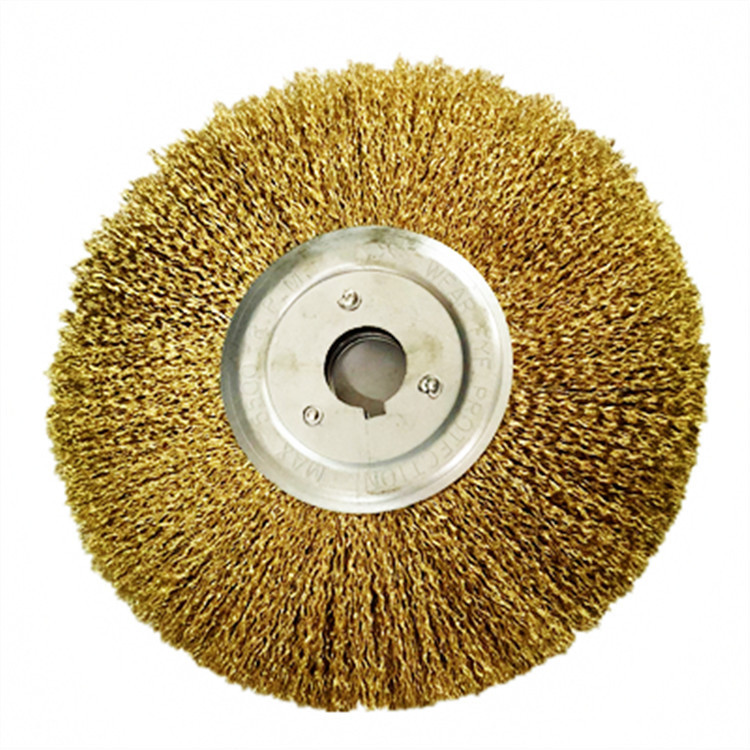 Parallel 200 * 25mm Hole Steel Wire Wheel 0.3mm Wire Extended Steel ...