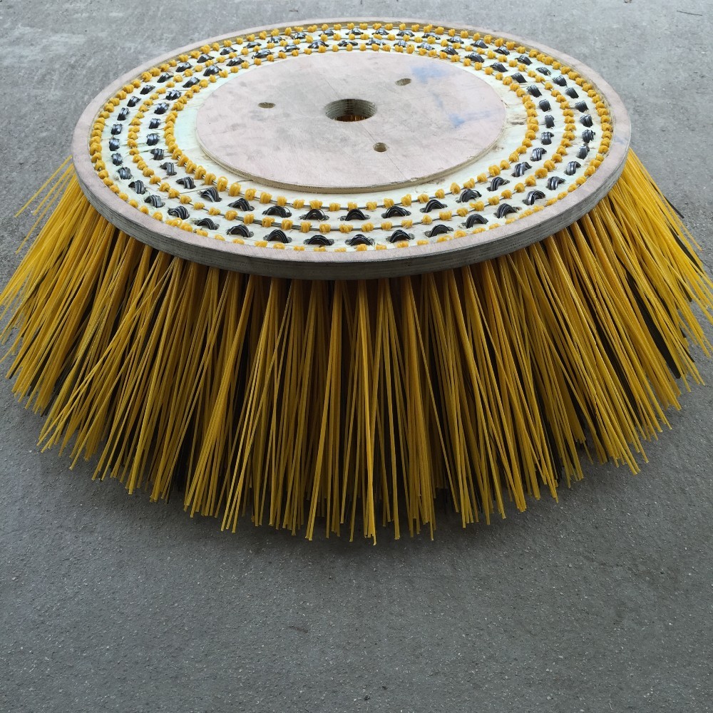 SGS 240mm Flat Steel Wire Wood Back Road Sweeper Brush