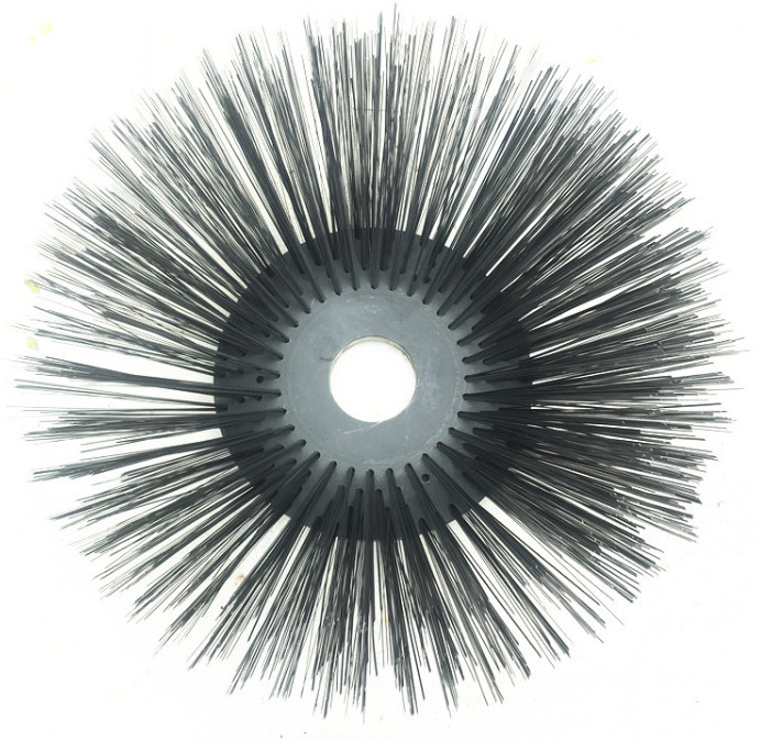 Johnston Sweeper Steel Gutter Broom , Flat Steel Wire Road Sweeper Brush