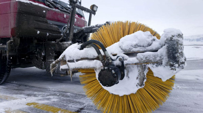 Cleaning Rotary Snow Sweeper Brush For Bobcat Machine Wafer Brushes ...