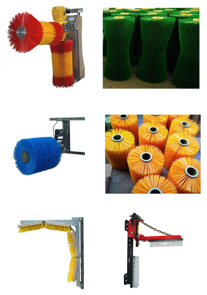 Customized Color Rotating Cow Brush Cattle Scratcher Brush Hard