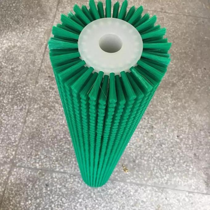 Industrial Green Nylon Roller Cleaning Cylinder Brush For Vegetable ...