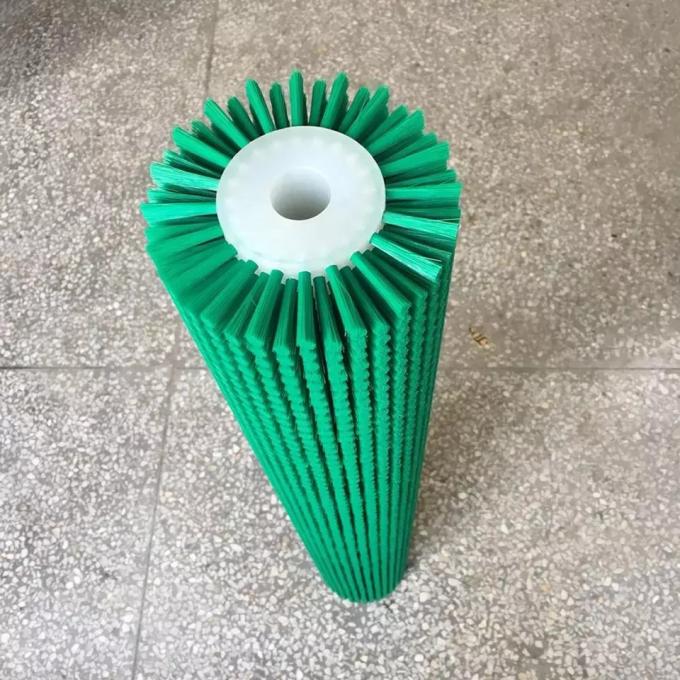 Industrial Green Nylon Roller Cleaning Cylinder Brush For Vegetable ...