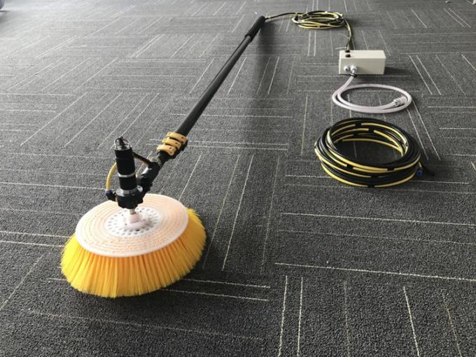 Portable Solar Panel Cleaning Brush Kits Single Head Automatic Rotating ...