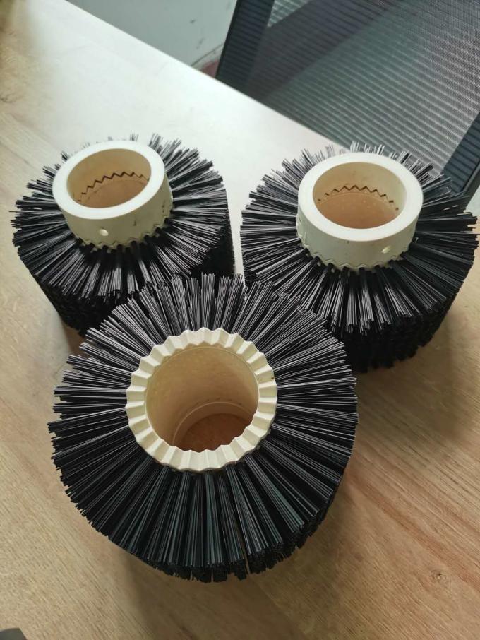 Industrial Interlocking Cylinder Brush Gear Type Combined Roller Brush