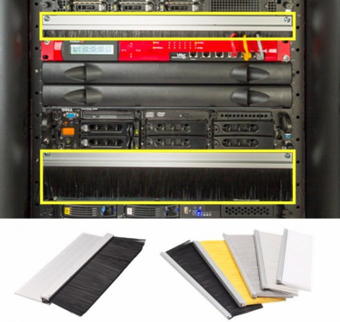 Bespoke 0.5mm Bristles Galvanized Channel Server Rack Brush