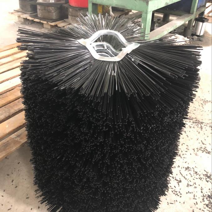 Poly Wafer Road Sweeping Machine Brushes Truck Attachment Convoluted Shape