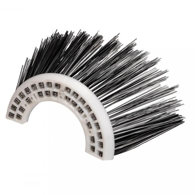 Hard Wearing Steel Wire Brush Sweeping Brush With White Plastic Broom ...